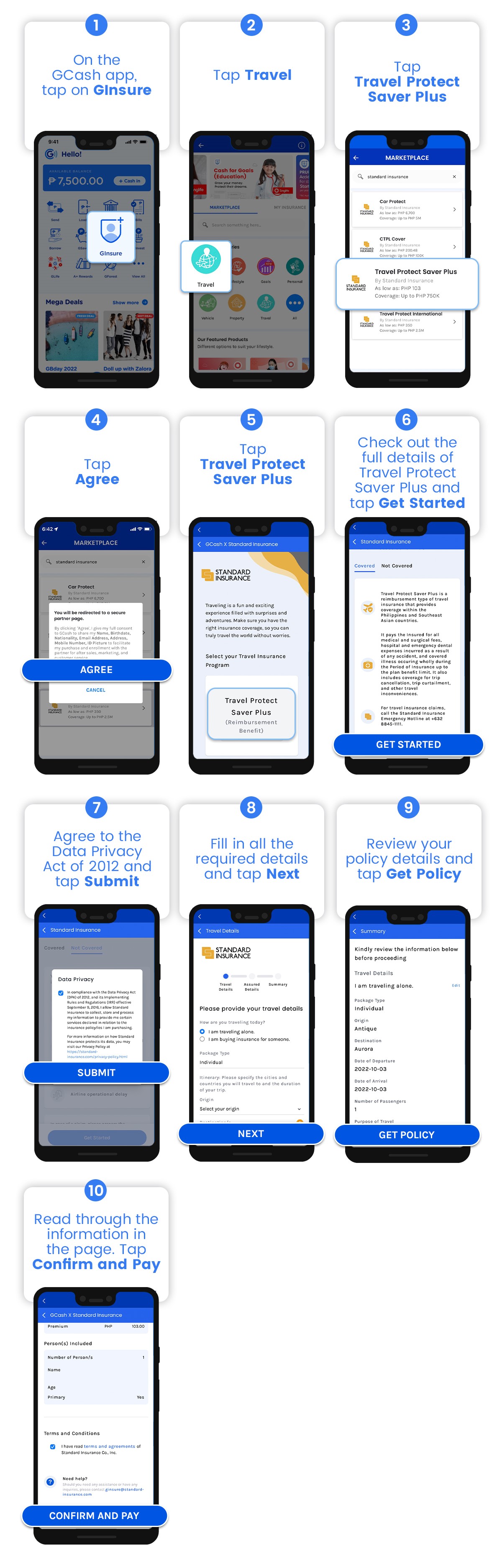 Standard Insurance Travel Protect Saver Plus – GCash Help Center