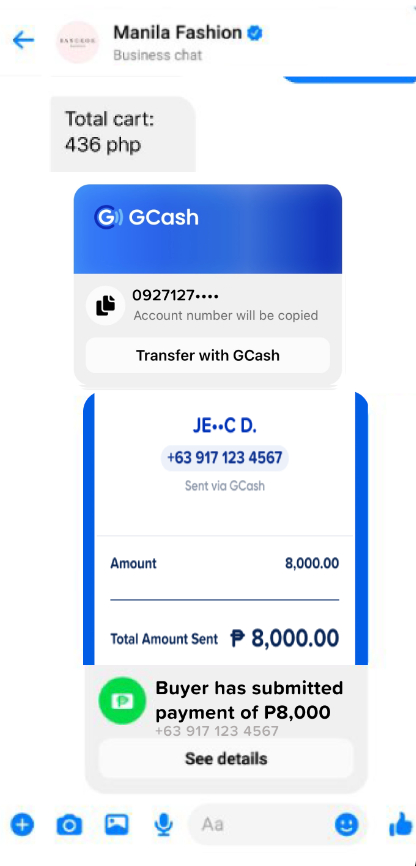 How do I send money or pay GCash directly from FB Messenger? – GCash ...