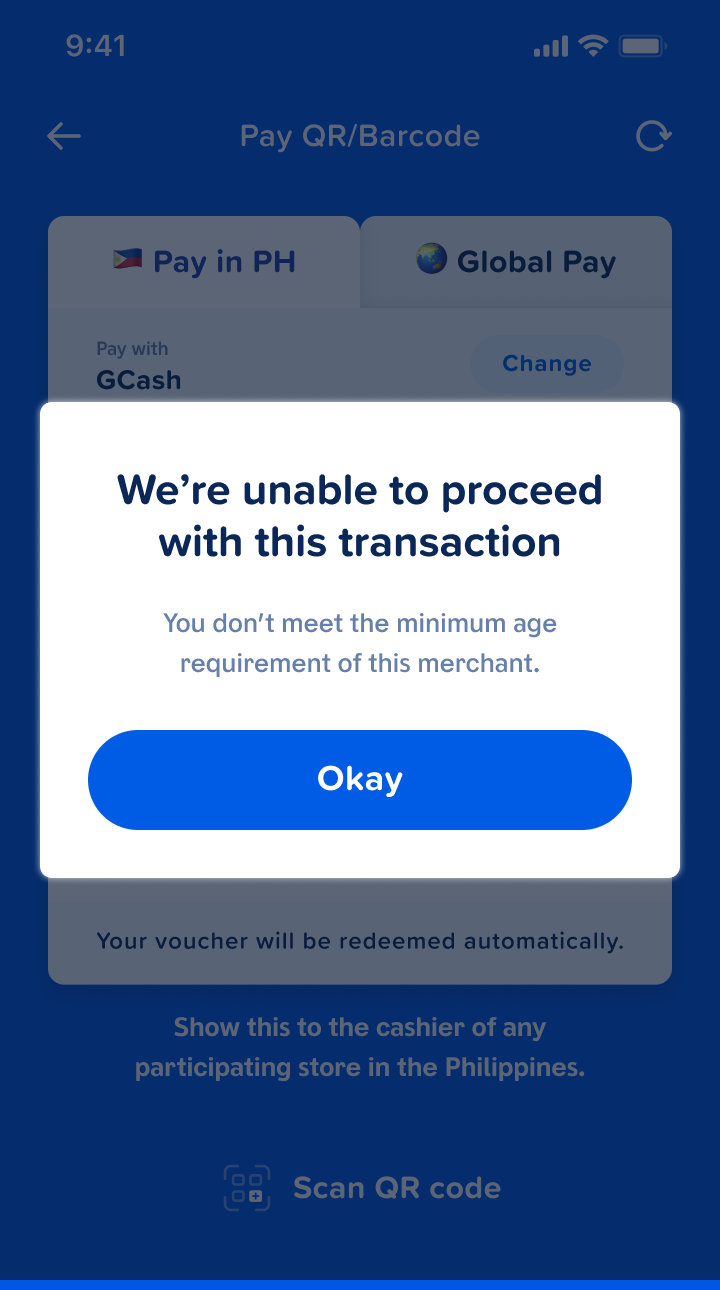 Can't scan / QR not working issue – GCash Help Center